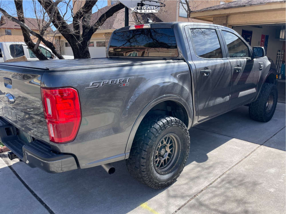 2020 Ford Ranger Wheel Offset Aggressive > 1" Outside Fender Suspension ...