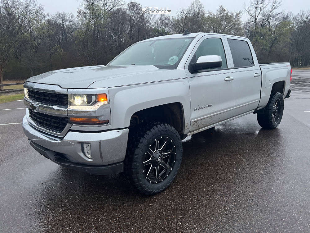 2016 Chevrolet Silverado 1500 Wheel Offset Aggressive > 1" Outside ...