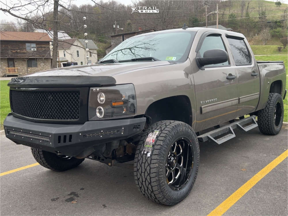 2012 Chevrolet Silverado 1500 Wheel Offset Aggressive > 1" Outside ...
