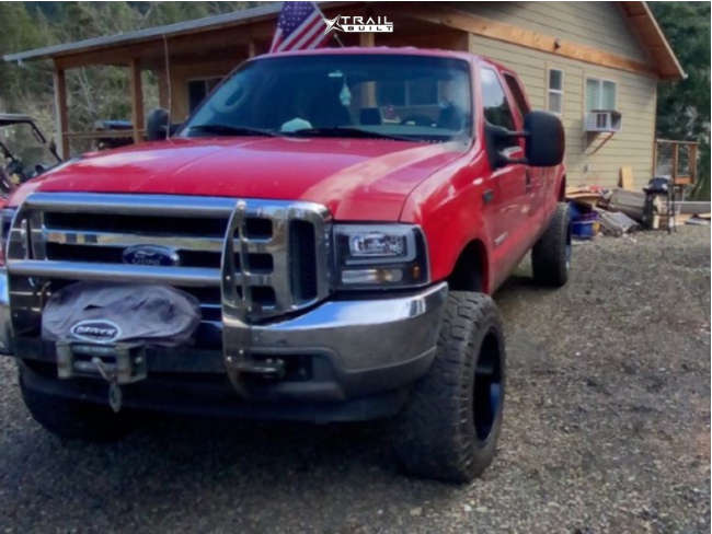 2004 Ford F-350 Super Duty Wheel Offset Aggressive > 1" Outside Fender ...