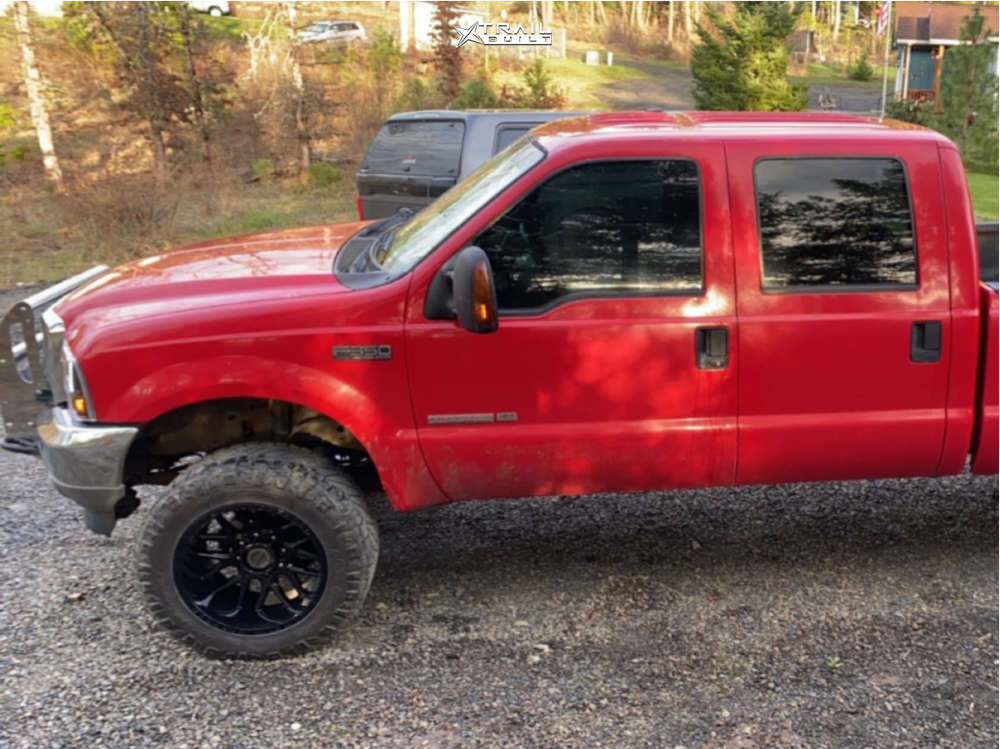 2004 Ford F-350 Super Duty Wheel Offset Aggressive > 1" Outside Fender ...
