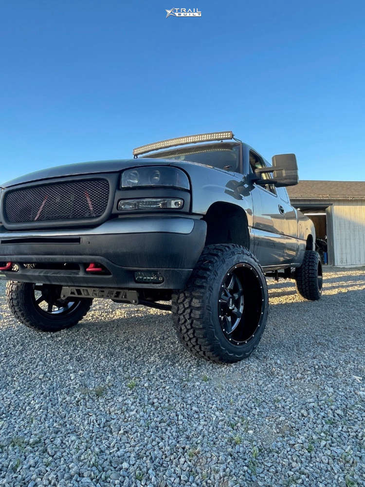 2001 GMC Sierra 1500 Wheel Offset Aggressive > 1" Outside Fender ...