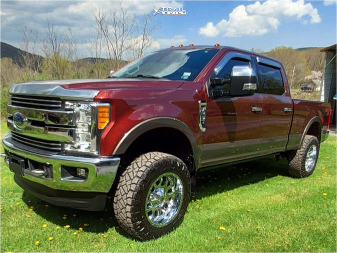 2017 Ford F-250 Super Duty Wheel Offset Aggressive > 1" Outside Fender ...