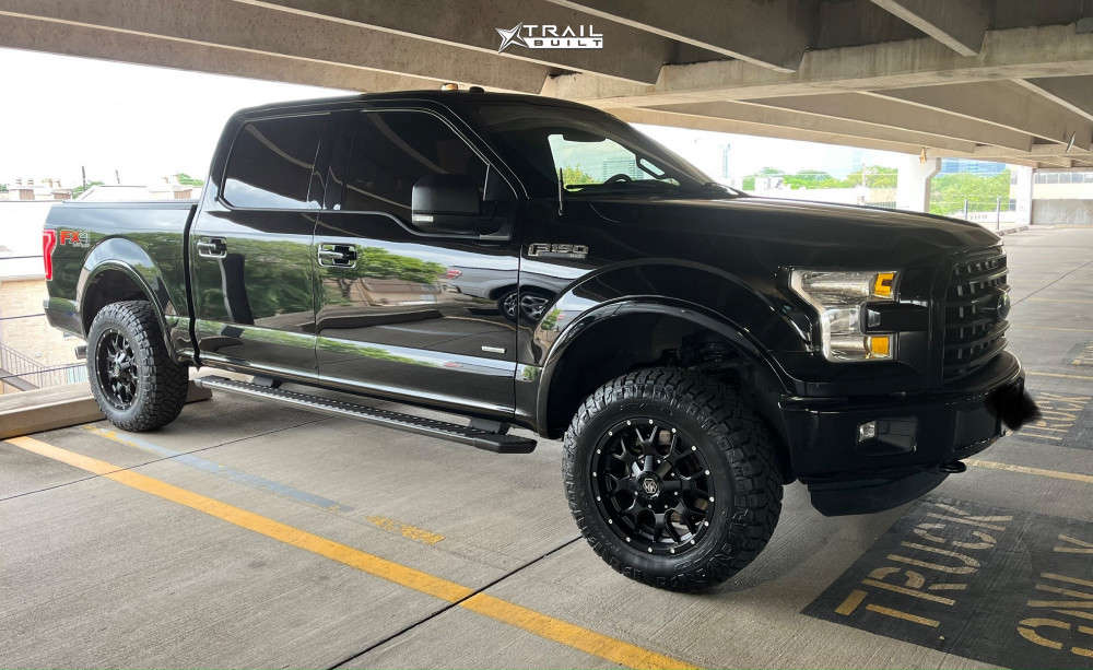 2016 Ford F-150 Wheel Offset Aggressive > 1" Outside Fender Leveling ...