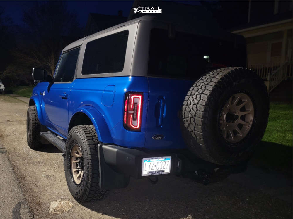 2022 Ford Bronco Wheel Offset Aggressive > 1" Outside Fender Stock ...