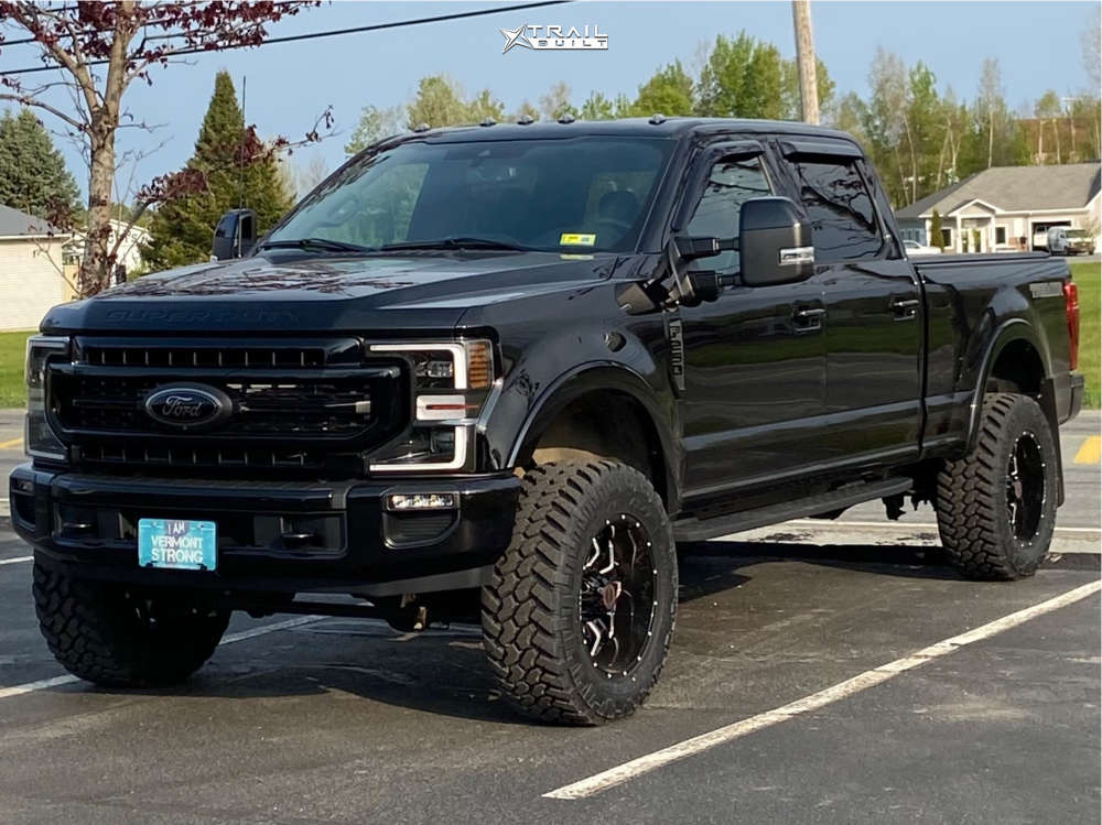 2022 Ford F-250 Super Duty Wheel Offset Aggressive > 1" Outside Fender Leveling Kit | 2667488 ...