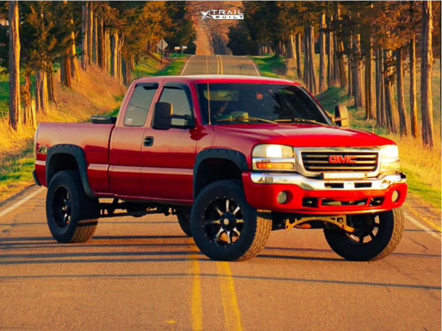 2003 GMC Sierra 1500 Wheel Offset Aggressive > 1" Outside Fender ...