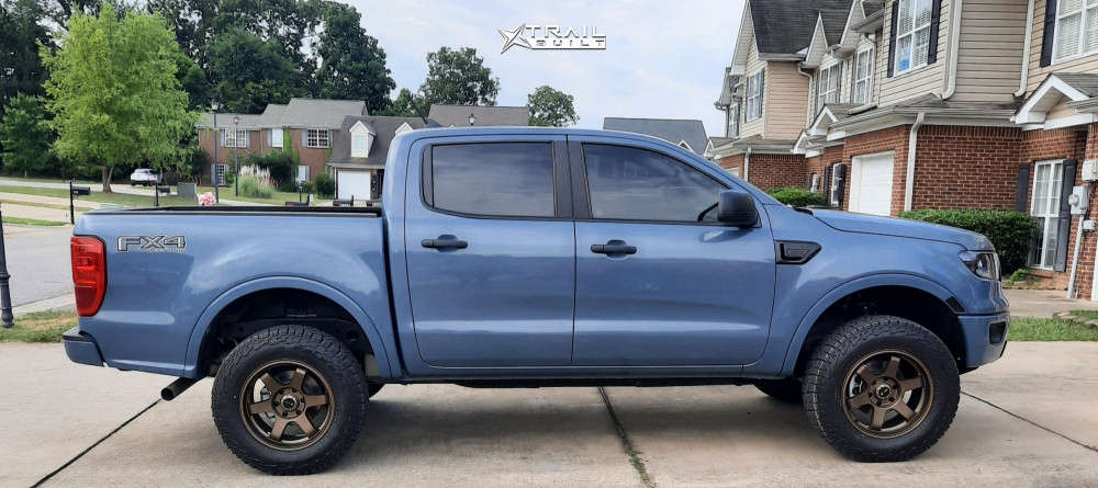 2023 Ford Ranger Wheel Offset Aggressive > 1" Outside Fender Leveling ...