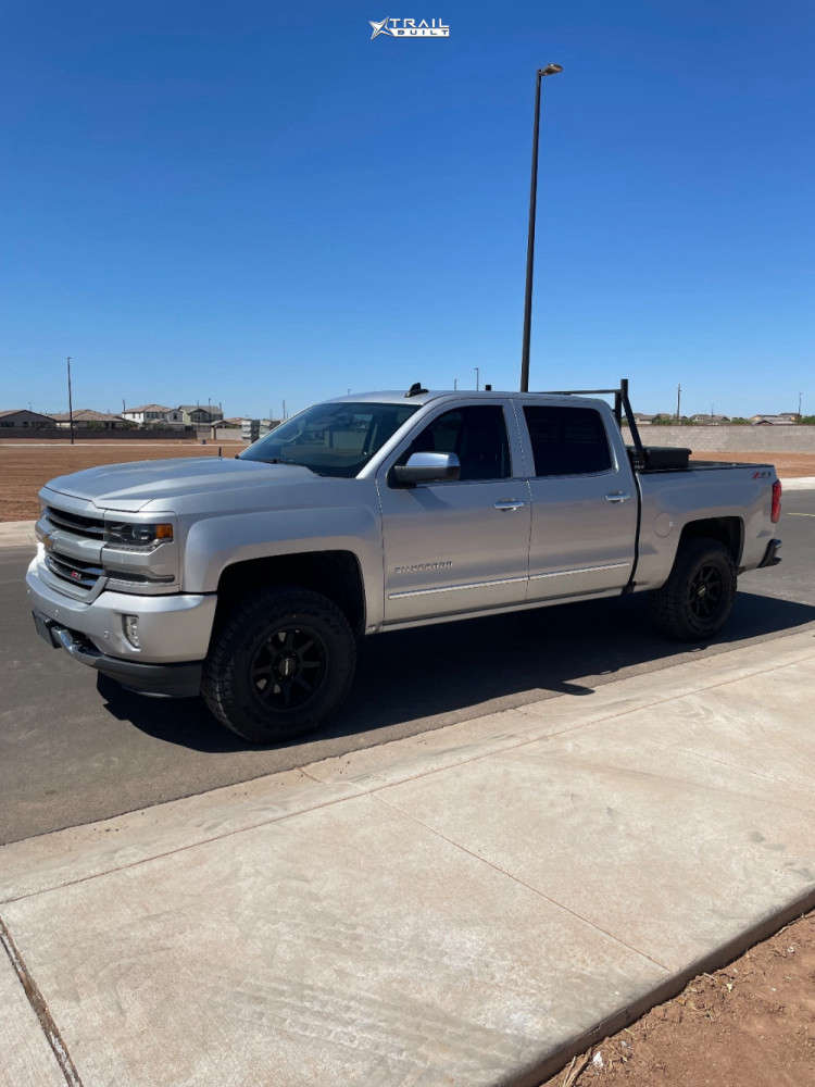 2017 Chevrolet Silverado 1500 Wheel Offset Slightly Aggressive Leveling ...