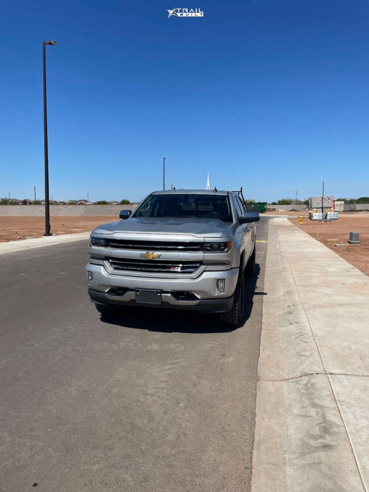 2017 Chevrolet Silverado 1500 Wheel Offset Slightly Aggressive Leveling ...