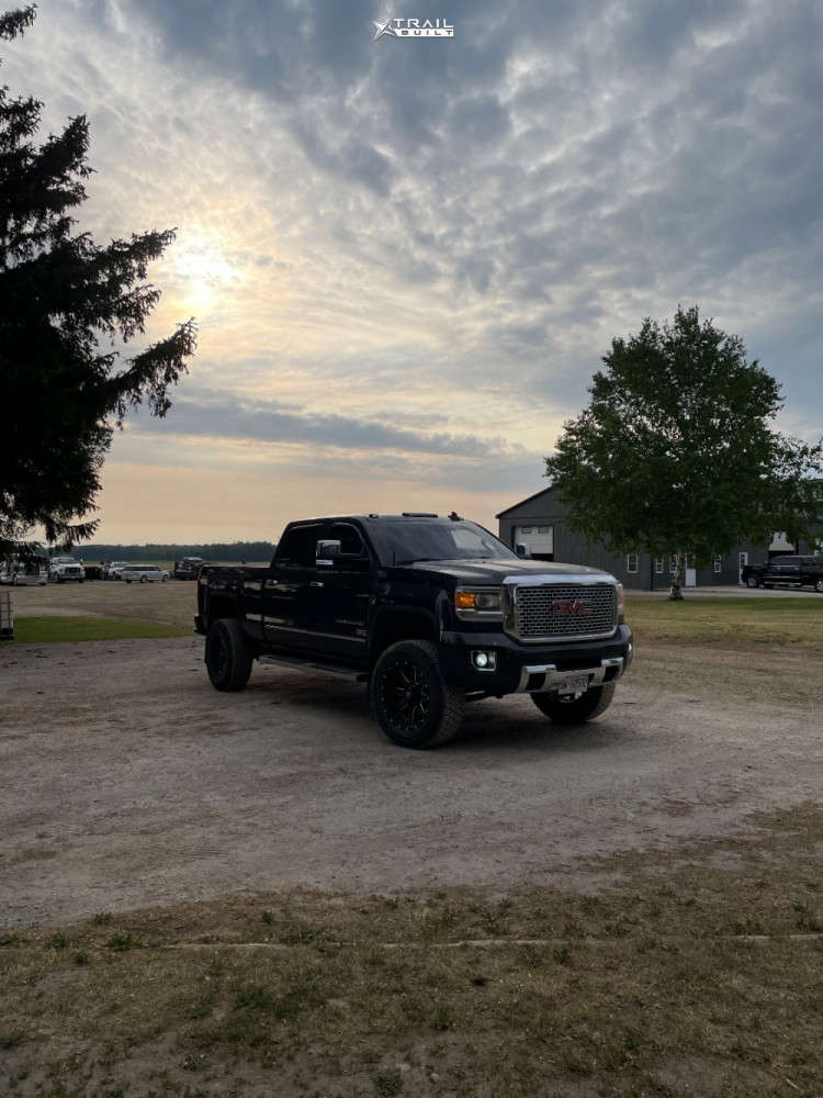 2015 GMC Sierra 2500 HD Wheel Offset Slightly Aggressive Leveling Kit ...