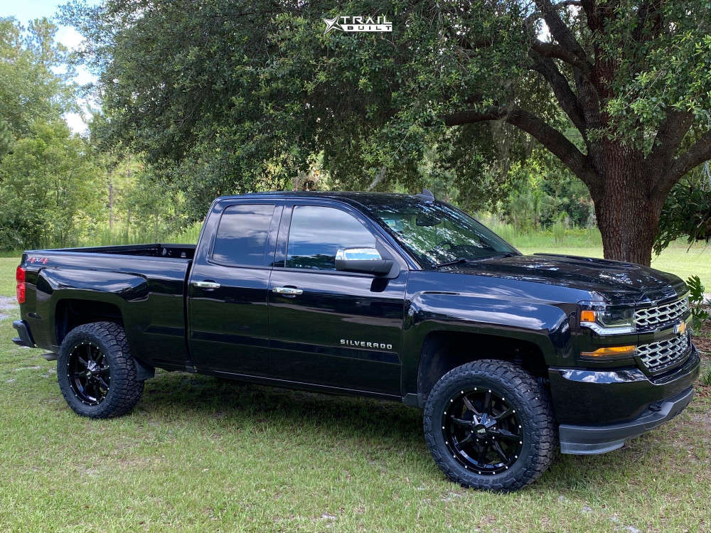2019 Chevrolet Silverado 1500 Wheel Offset Aggressive > 1" Outside ...