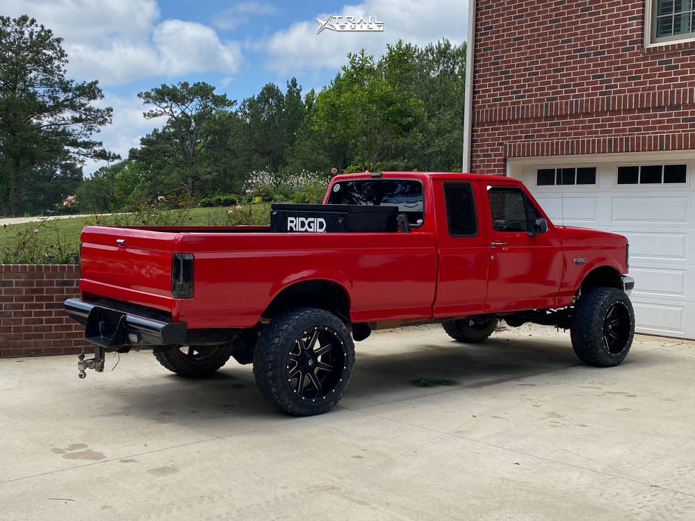 1992 Ford F-250 Wheel Offset Super Aggressive 3"-5" Suspension Lift 4 ...