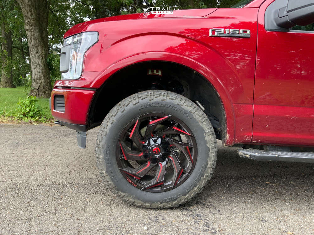 2018 Ford F-150 Wheel Offset Aggressive > 1" Outside Fender Leveling ...