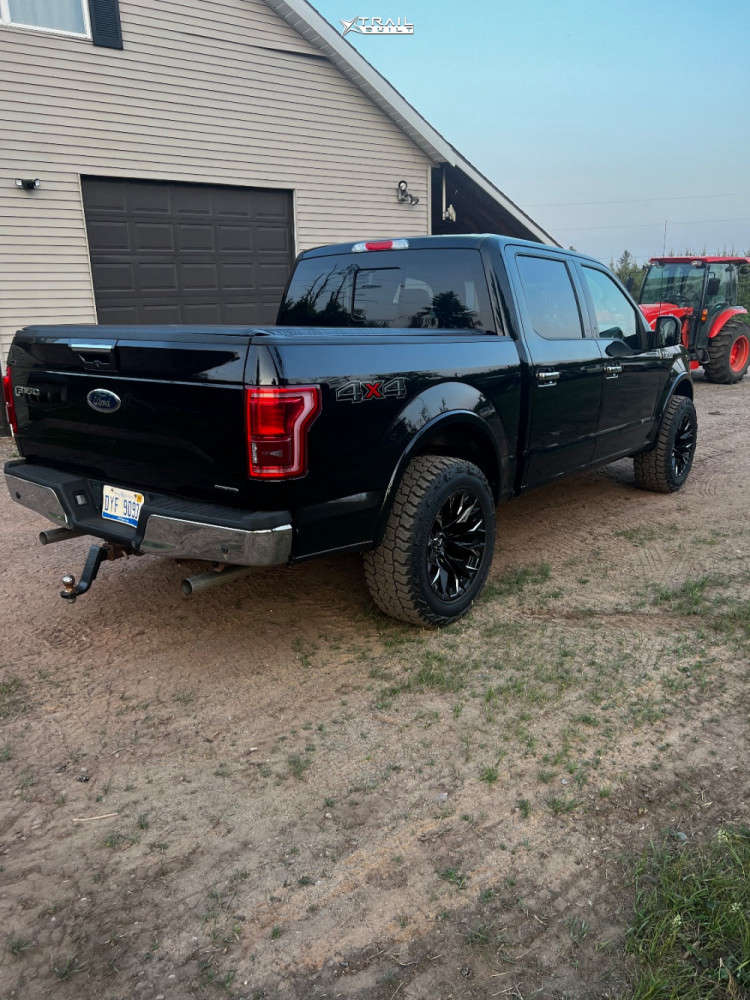2016 Ford F-150 Wheel Offset Aggressive > 1" Outside Fender Stock ...