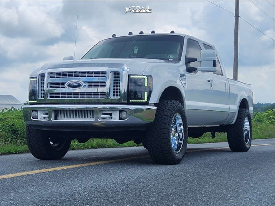 2008 Ford F-250 Super Duty Wheel Offset Aggressive > 1" Outside Fender ...