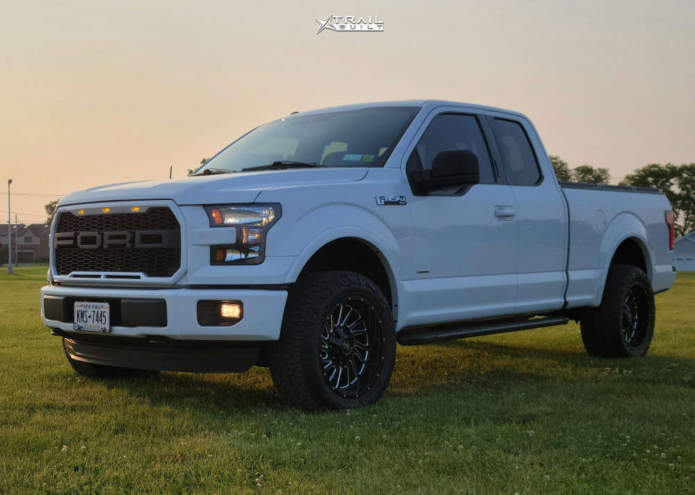 2016 Ford F-150 Wheel Offset Aggressive > 1" Outside Fender Stock ...