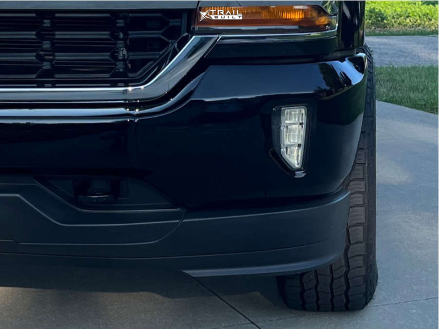 2016 Chevrolet Silverado 1500 Wheel Offset Slightly Aggressive Leveling ...