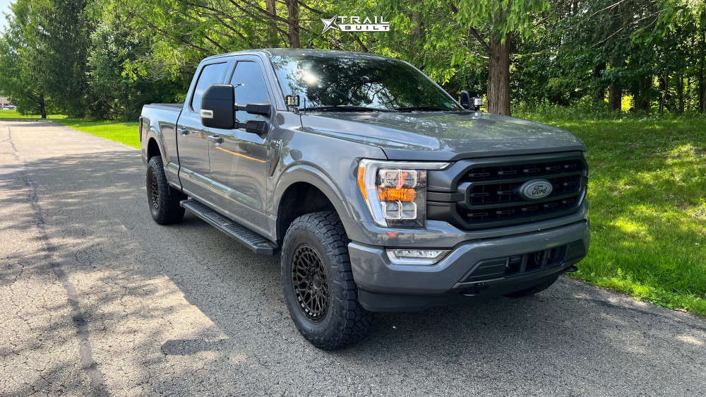 2021 Ford F-150 Wheel Offset Slightly Aggressive Leveling Kit | 2707043 ...