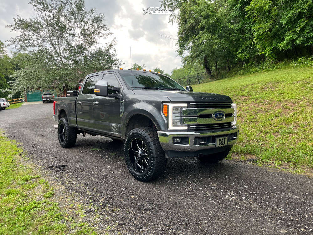 2017 Ford F-350 Super Duty Wheel Offset Slightly Aggressive Leveling ...