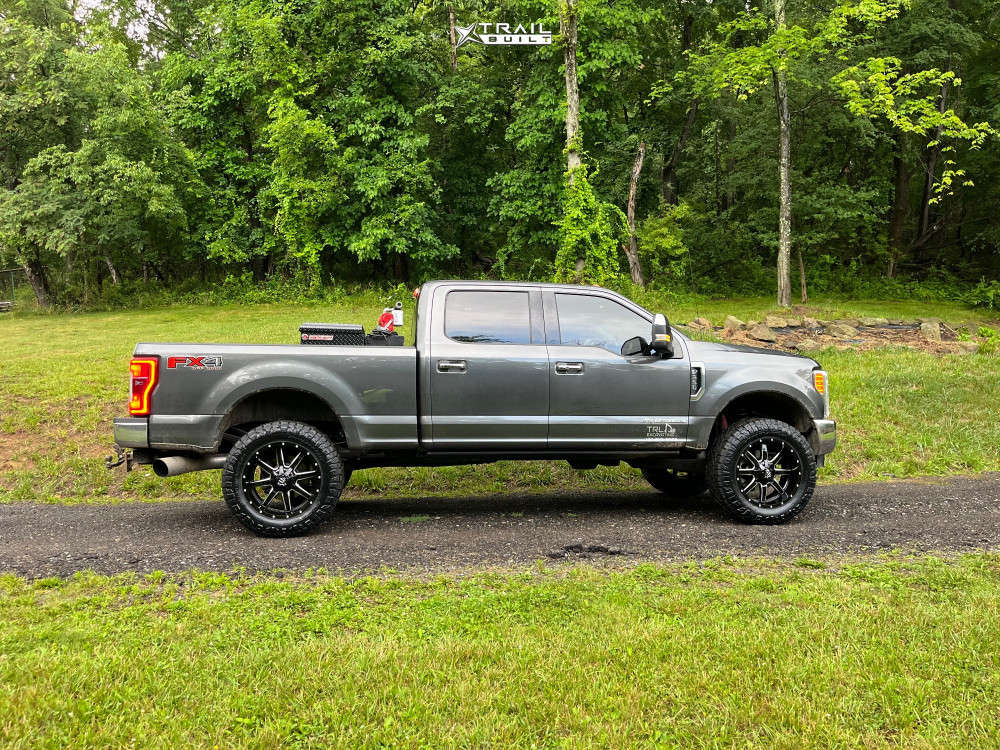 2017 Ford F-350 Super Duty Wheel Offset Slightly Aggressive Leveling ...