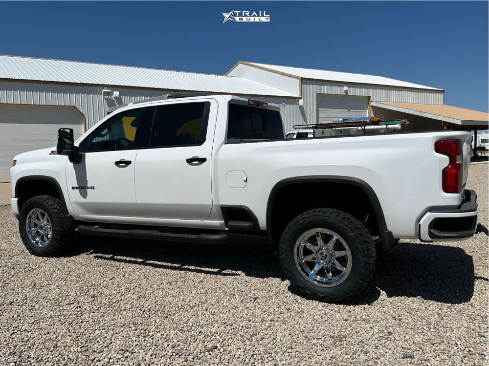2023 Chevrolet Silverado 2500 HD Wheel Offset Aggressive > 1" Outside Fender Suspension Lift 3 ...