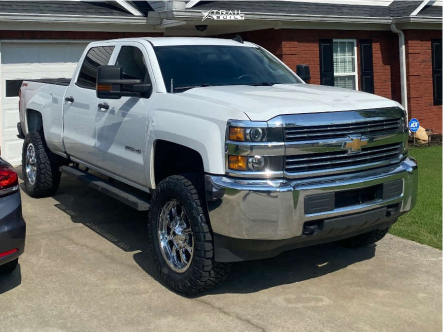 2016 Chevrolet Silverado 2500 HD Wheel Offset Aggressive > 1" Outside ...
