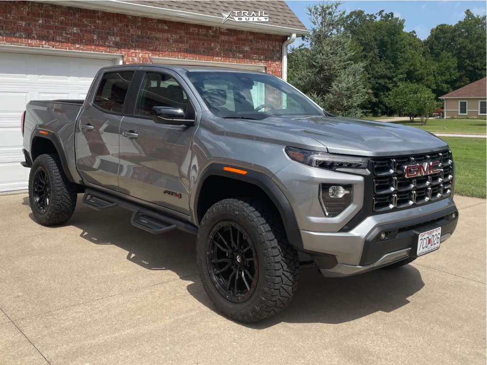 2023 GMC Canyon AT4 Wheel Offset Aggressive > 1" Outside Fender Stock ...