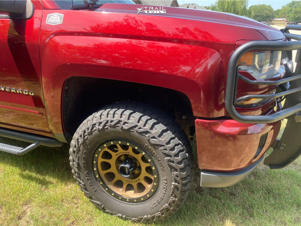 2016 Chevrolet Silverado 1500 Wheel Offset Slightly Aggressive ...