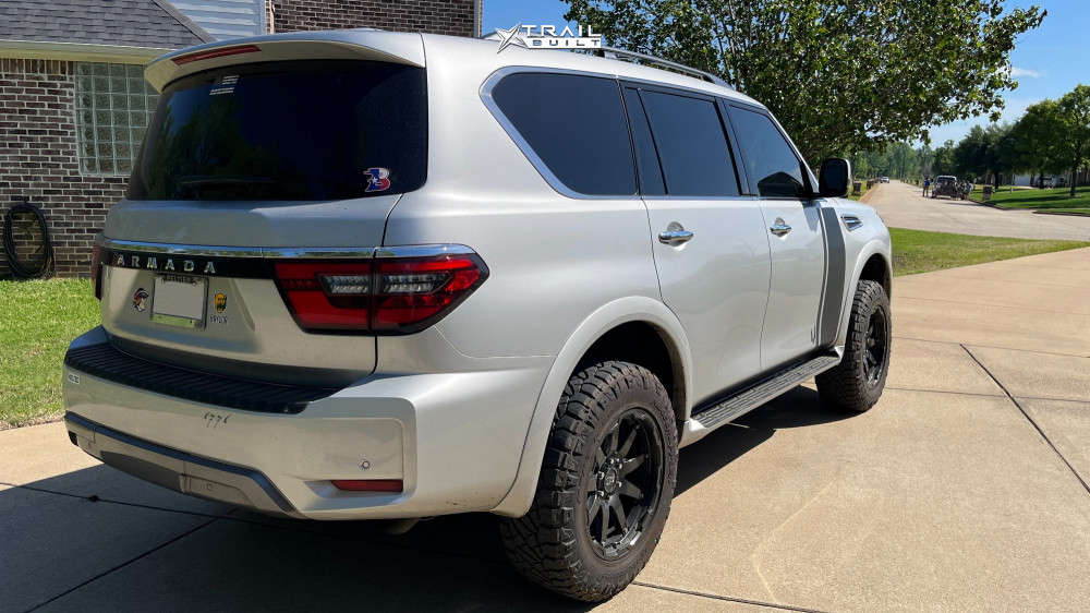 2021 Nissan Armada Wheel Offset Slightly Aggressive Suspension Lift 4 ...
