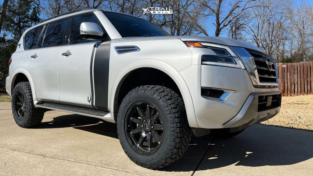 2021 Nissan Armada Wheel Offset Slightly Aggressive Suspension Lift 4 ...