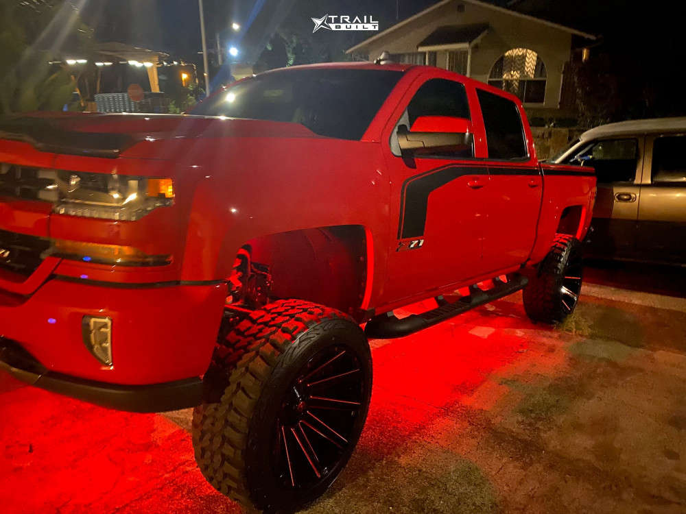 2016 Chevrolet Silverado 1500 Wheel Offset Aggressive > 1" Outside ...