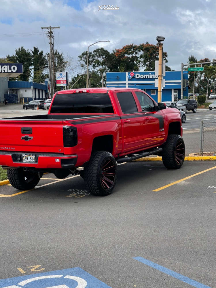 2016 Chevrolet Silverado 1500 Wheel Offset Aggressive > 1" Outside ...