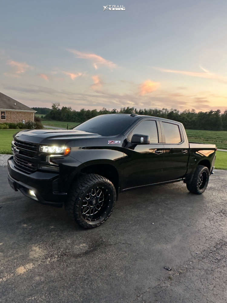 2019 Chevrolet Silverado 1500 Wheel Offset Slightly Aggressive Leveling ...