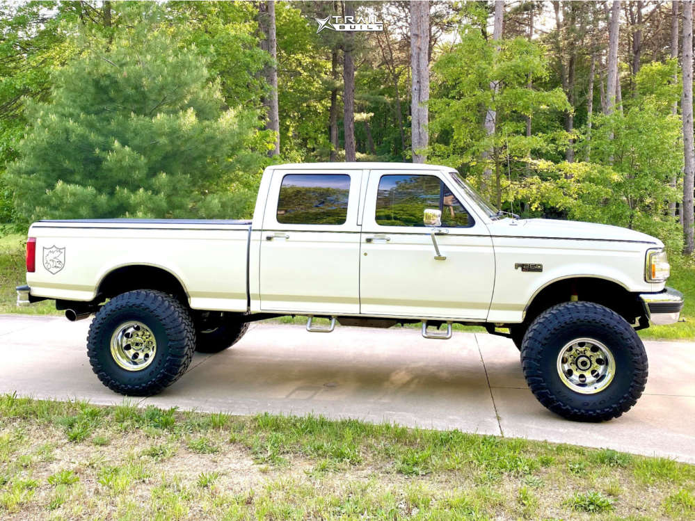 1996 Ford F-250 Wheel Offset Super Aggressive 3"-5" Suspension Lift 6 ...