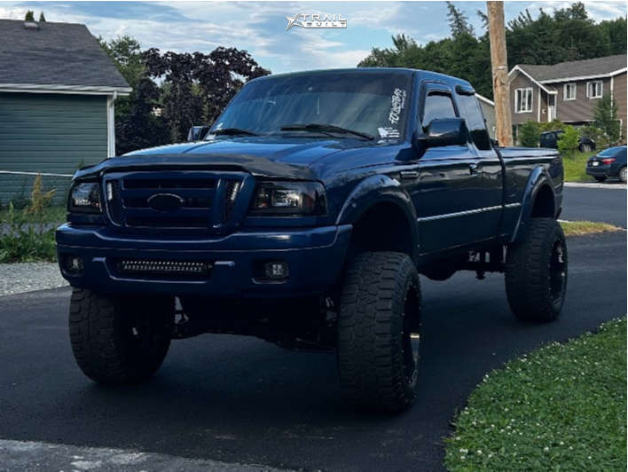 2010 Ford Ranger Wheel Offset Hella Stance >5" Suspension Lift 5 ...