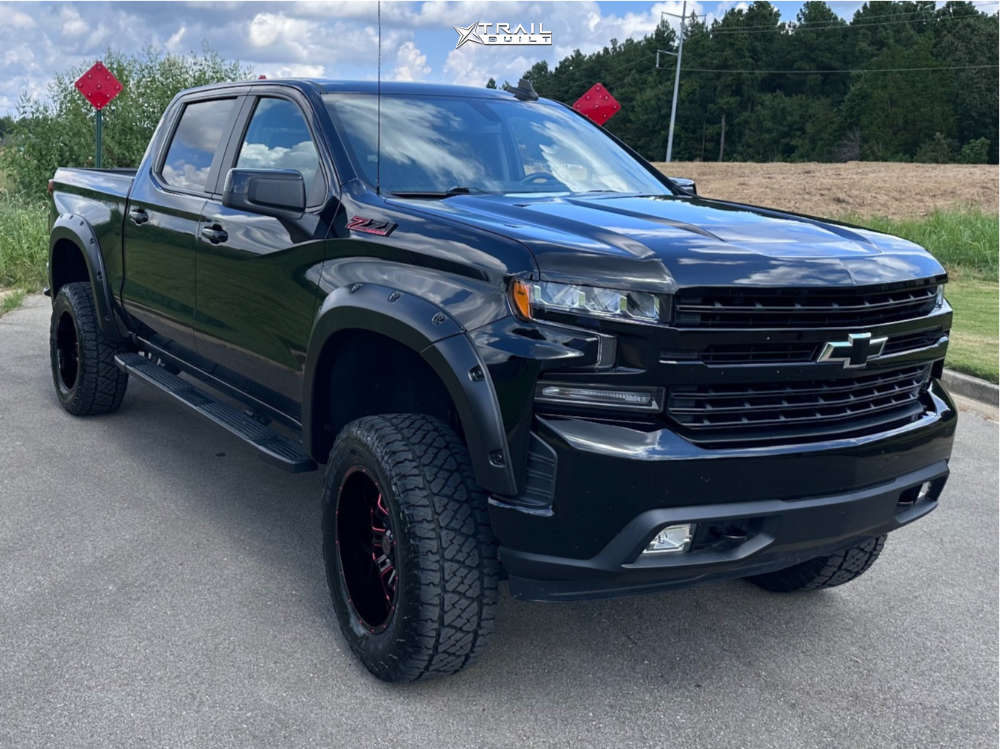 2019 Chevrolet Silverado 1500 Wheel Offset Aggressive > 1" Outside ...