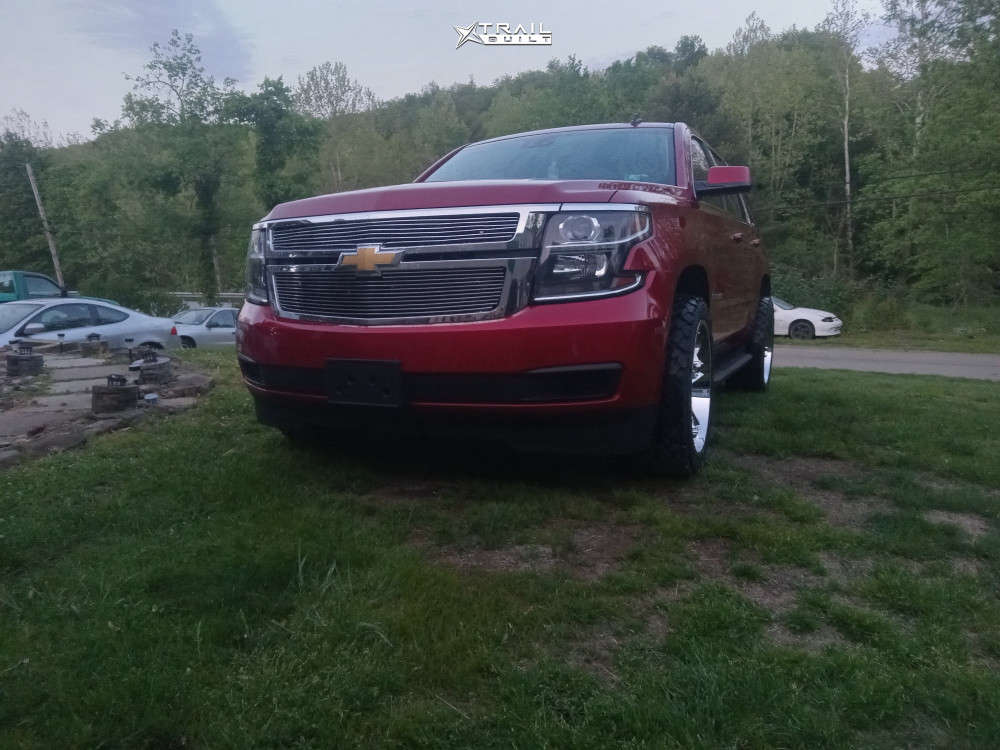 2017 Chevrolet Tahoe Wheel Offset Aggressive > 1" Outside Fender Stock ...