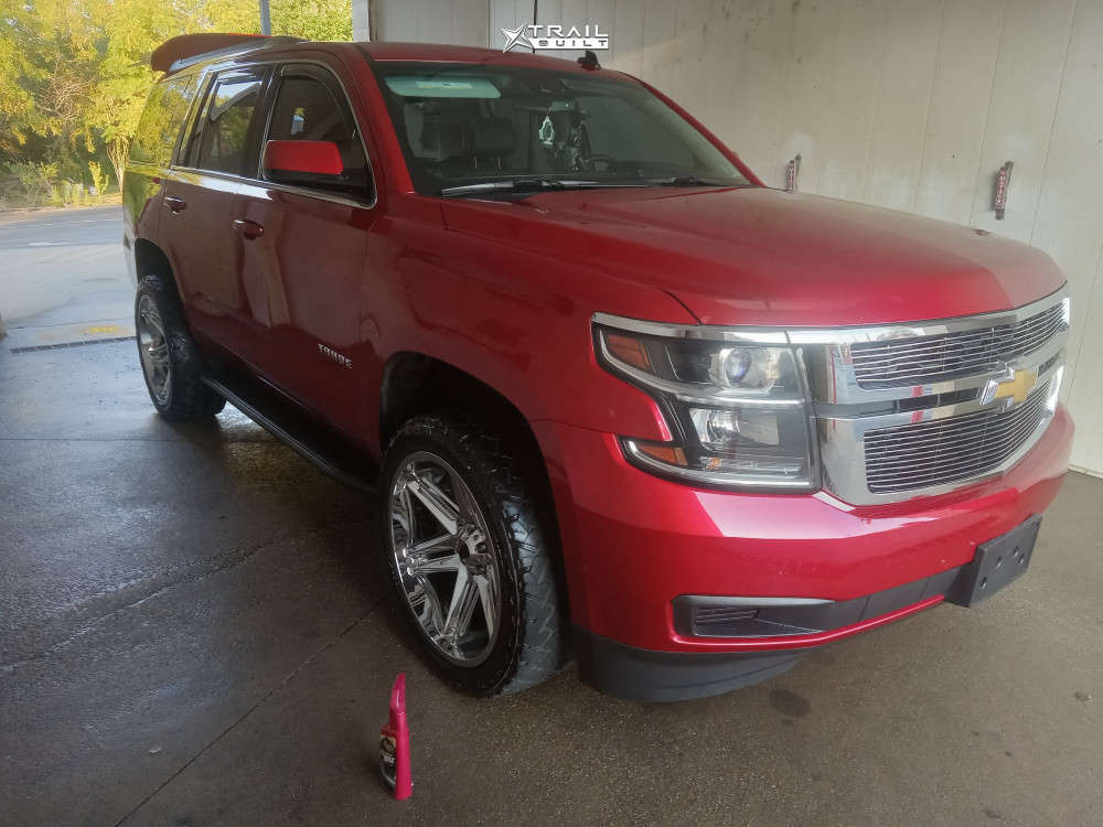 2017 Chevrolet Tahoe Wheel Offset Aggressive > 1" Outside Fender Stock ...