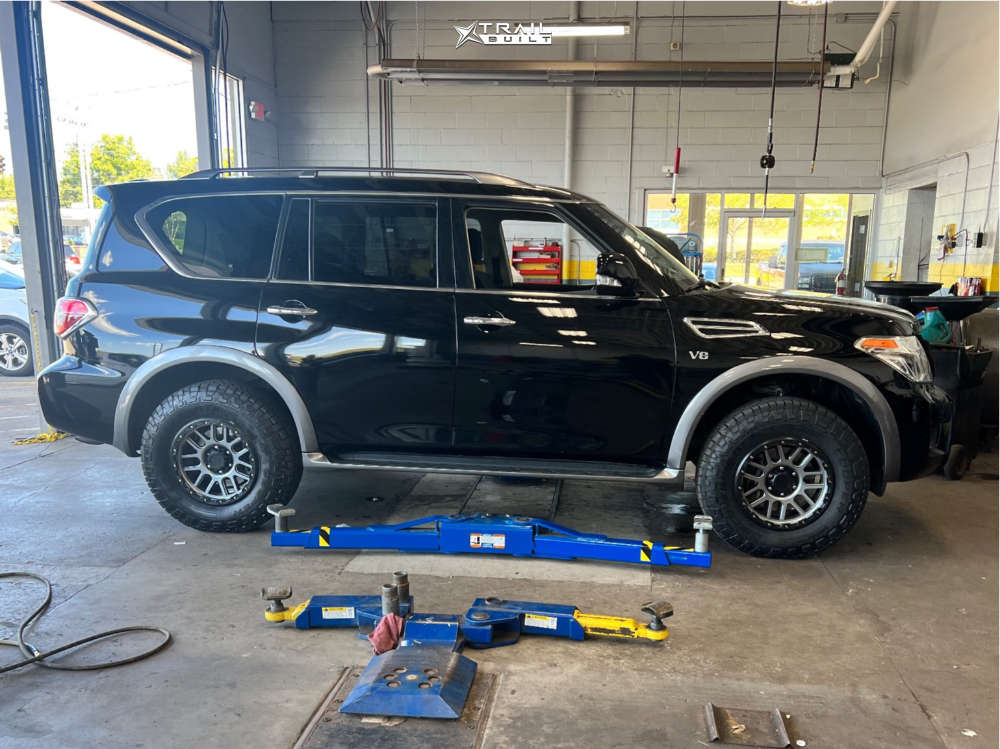 2017 Nissan Armada Wheel Offset Nearly Flush Leveling Kit | 2768015 ...