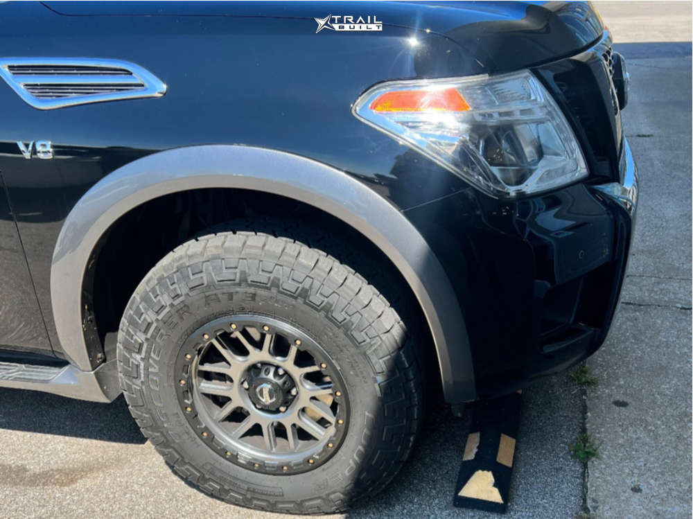 2017 Nissan Armada Wheel Offset Nearly Flush Leveling Kit | 2768015 ...