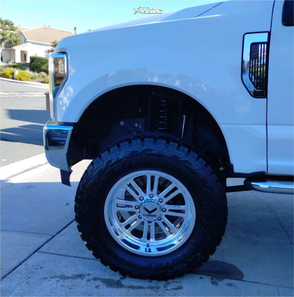 2019 Ford F-250 Super Duty Wheel Offset Aggressive > 1" Outside Fender ...