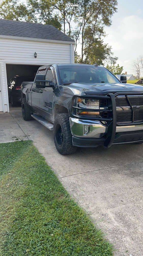 2017 Chevrolet Silverado 1500 Wheel Offset Aggressive > 1" Outside ...