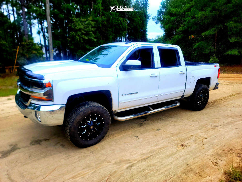 2017 Chevrolet Silverado 1500 Wheel Offset Aggressive > 1" Outside ...