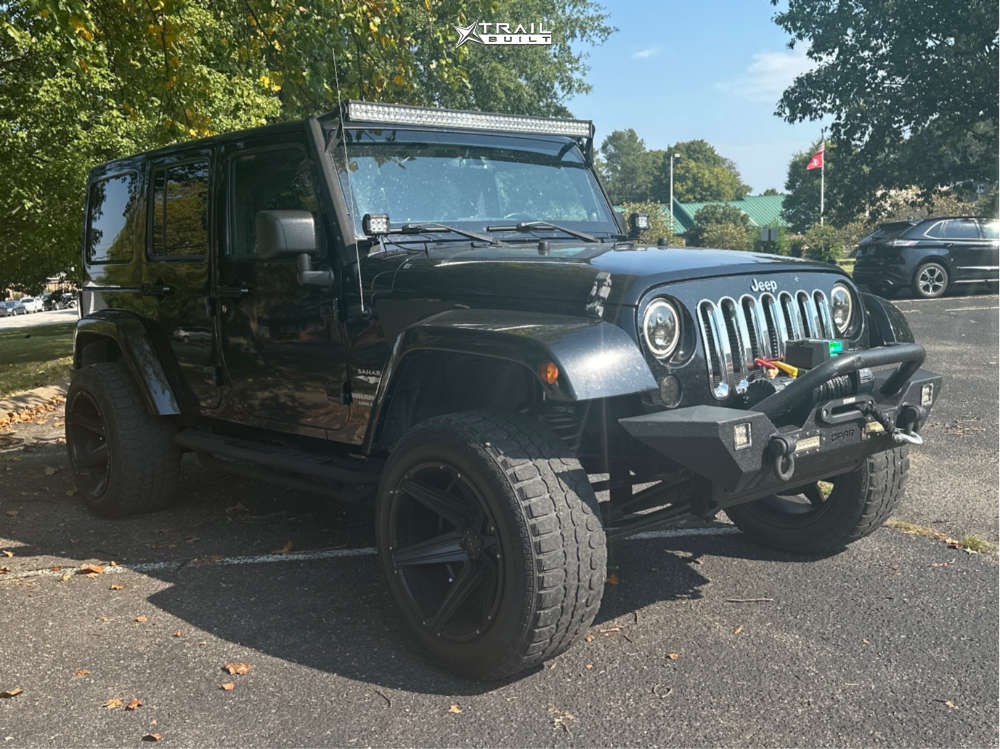 2013 Jeep Wrangler Wheel Offset Super Aggressive 3"-5" Leveling Kit ...
