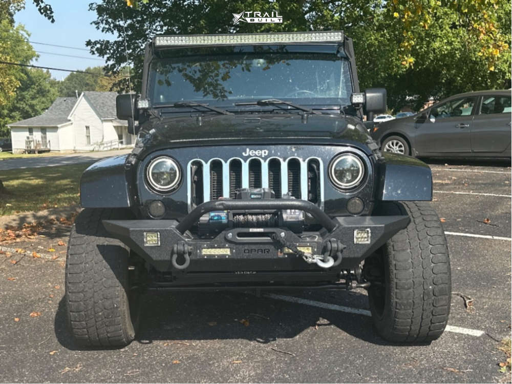 2013 Jeep Wrangler Wheel Offset Super Aggressive 3"-5" Leveling Kit ...