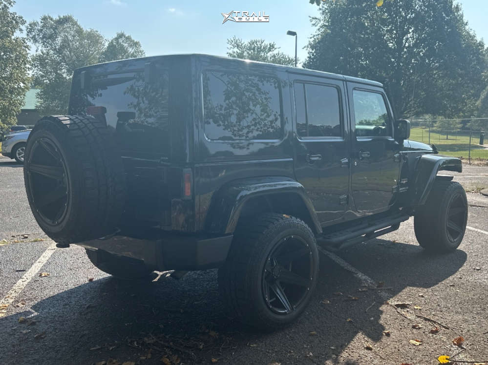 2013 Jeep Wrangler Wheel Offset Super Aggressive 3"-5" Leveling Kit ...