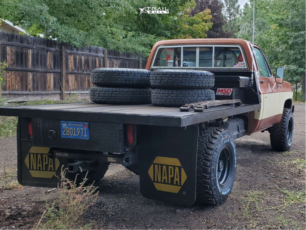 1978 Chevrolet K20 Wheel Offset Aggressive > 1" Outside Fender Leveling ...
