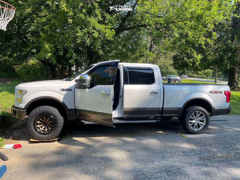 2017 Ford F-150 Wheel Offset Slightly Aggressive Leveling Kit | 2781670 ...