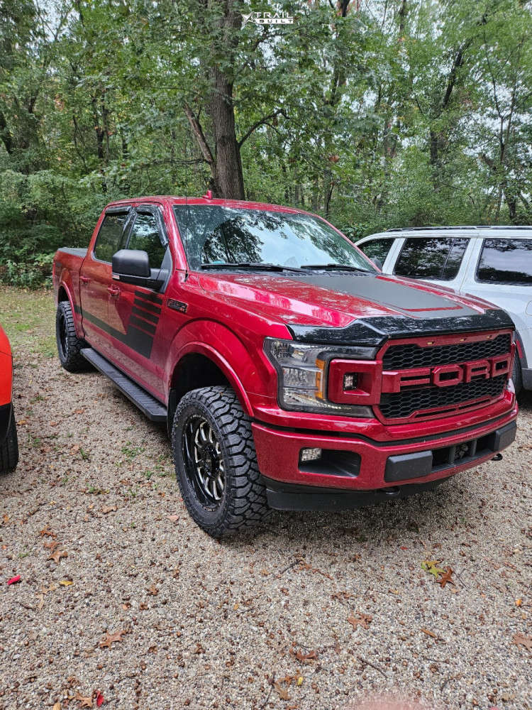 2018 Ford F-150 Wheel Offset Slightly Aggressive Leveling Kit | 2783477 ...